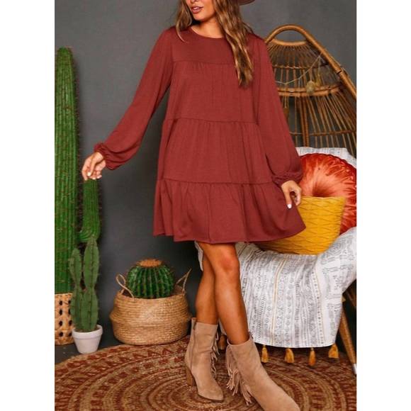 Fantastic Fawn | Dresses | New Fantastic Fawn Tiered Mini Dress In ...